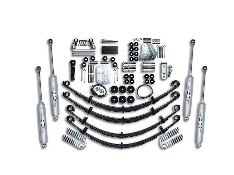 Rubicon Express Jeep Wrangler 4.5 in. Extreme-Duty Leaf Spring Lift Kit ...