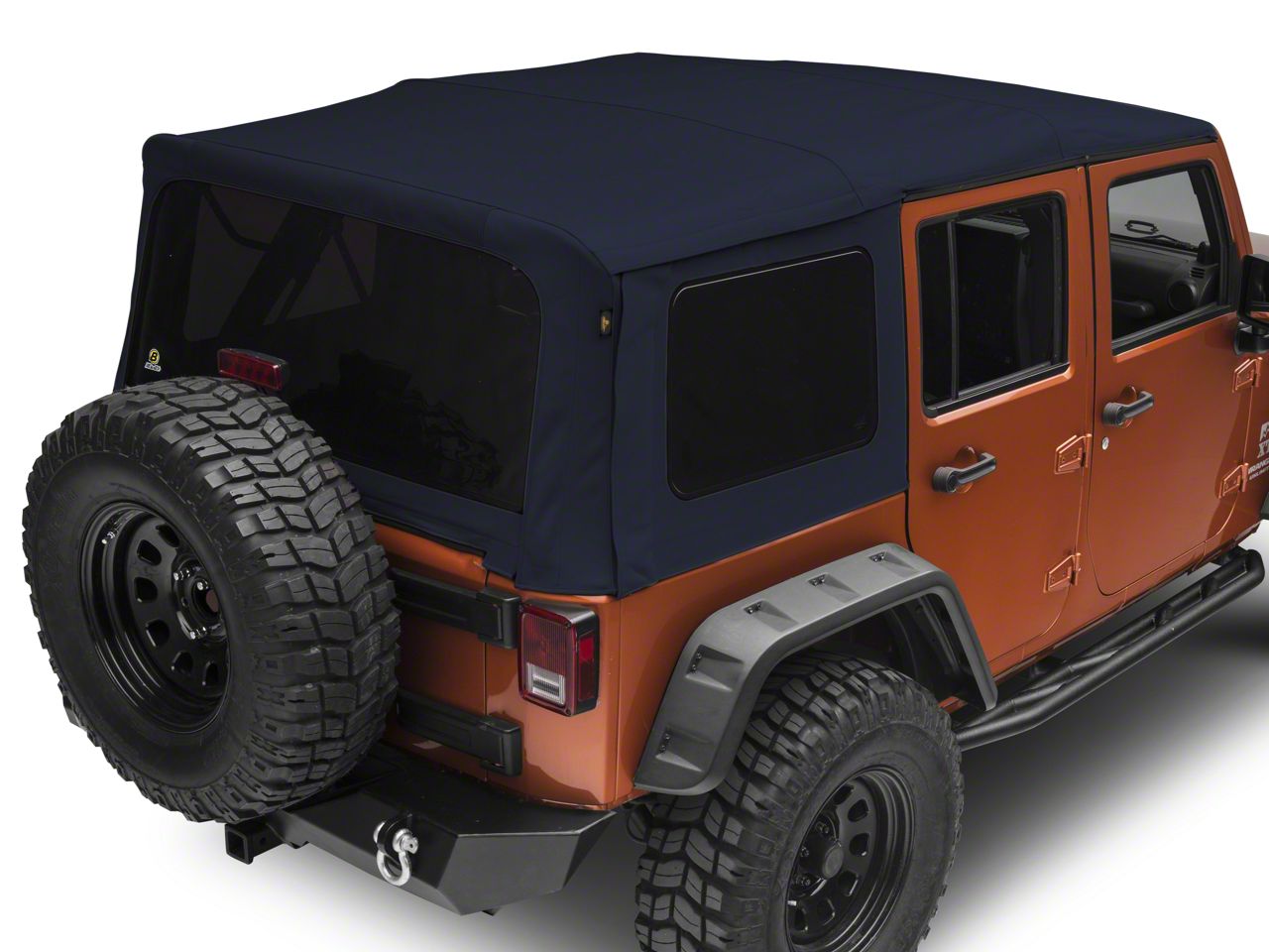 Bestop Jeep Wrangler Supertop NX Soft Top; Blue Twill 54823-69 (07-18 ...