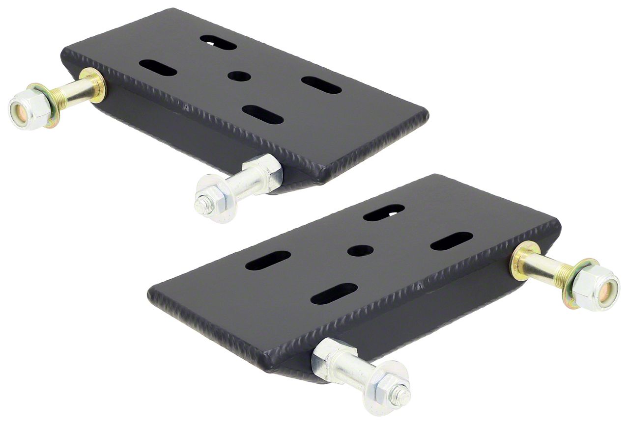 RockJock Jeep Wrangler Heavy Duty Spring Plates w/ Shock & Sway Bar ...