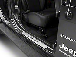 Mopar Jeep Wrangler Fuel Door with Jeep Logo; Satin Chrome 82215122 (18 ...