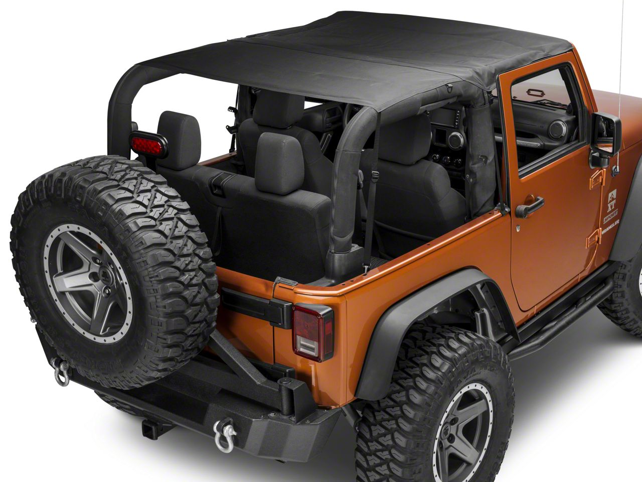 Smittybilt Jeep Wrangler Extended Top; Black Diamond J12163 (07-09 Jeep ...