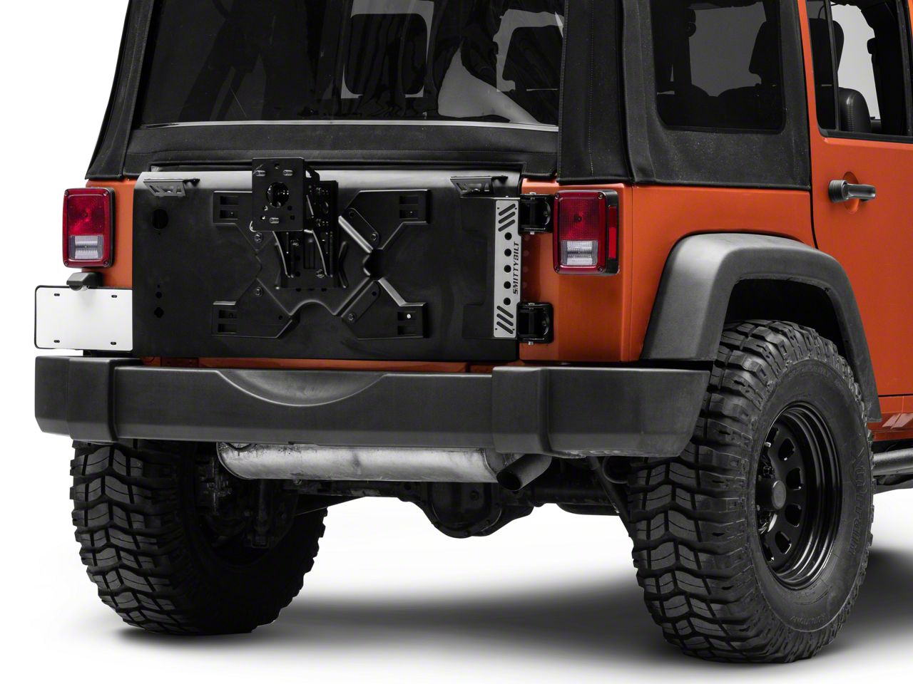 Smittybilt Jeep Wrangler XRC Tailgate w/ Tire Carrier 76410 (07-18 Jeep ...
