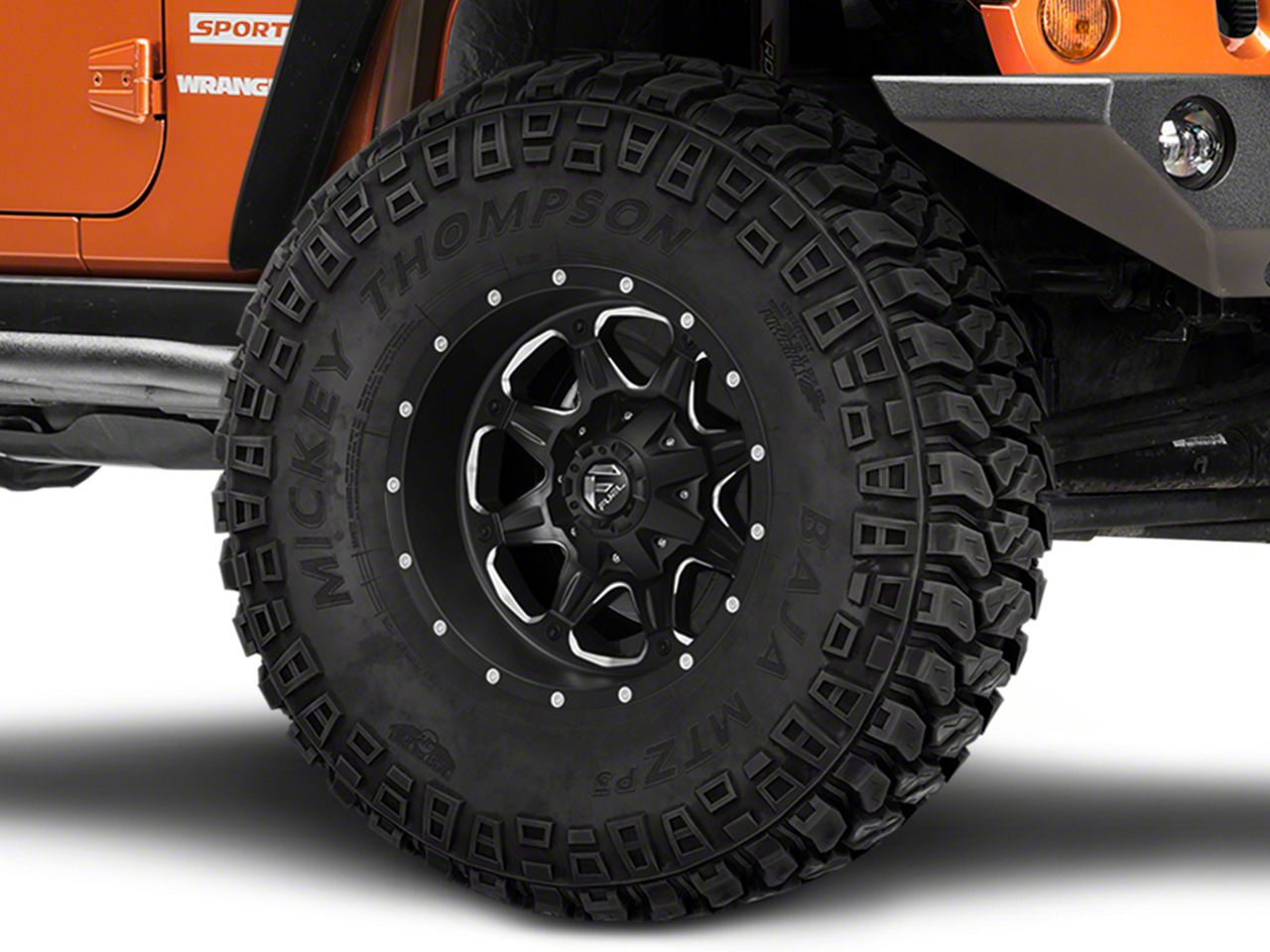 Fuel Wheels Jeep Wrangler Boost Black Milled Wheel - 17x9 -12mm Offset ...