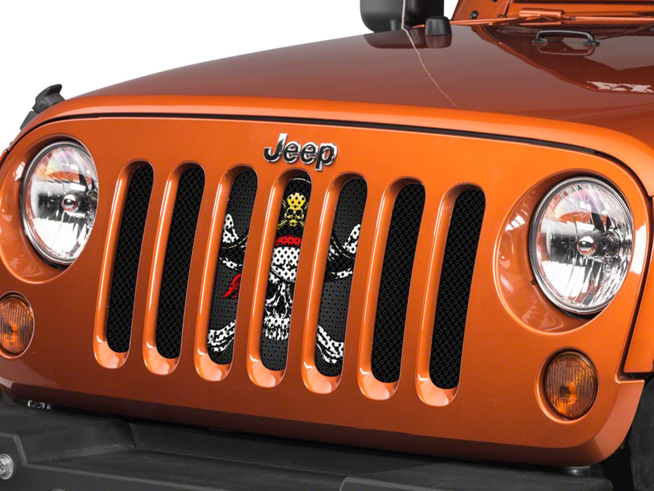 Under The Sun Inserts Jeep Wrangler Grille Insert; Jolly Rogers INSRT ...
