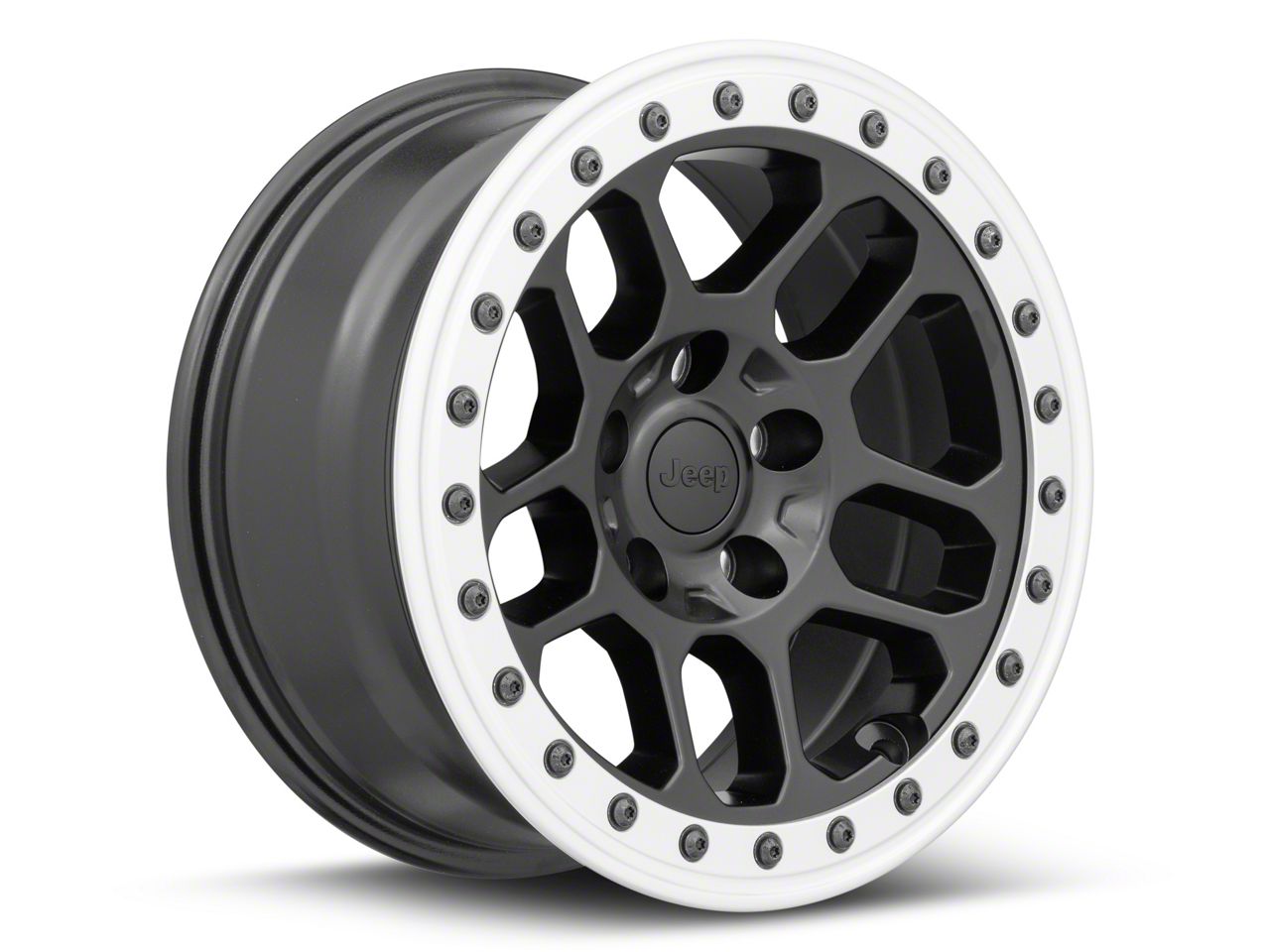 Mopar Jeep Grand Cherokee True Beadlock Capable Satin Black Wheel; 17x8 ...