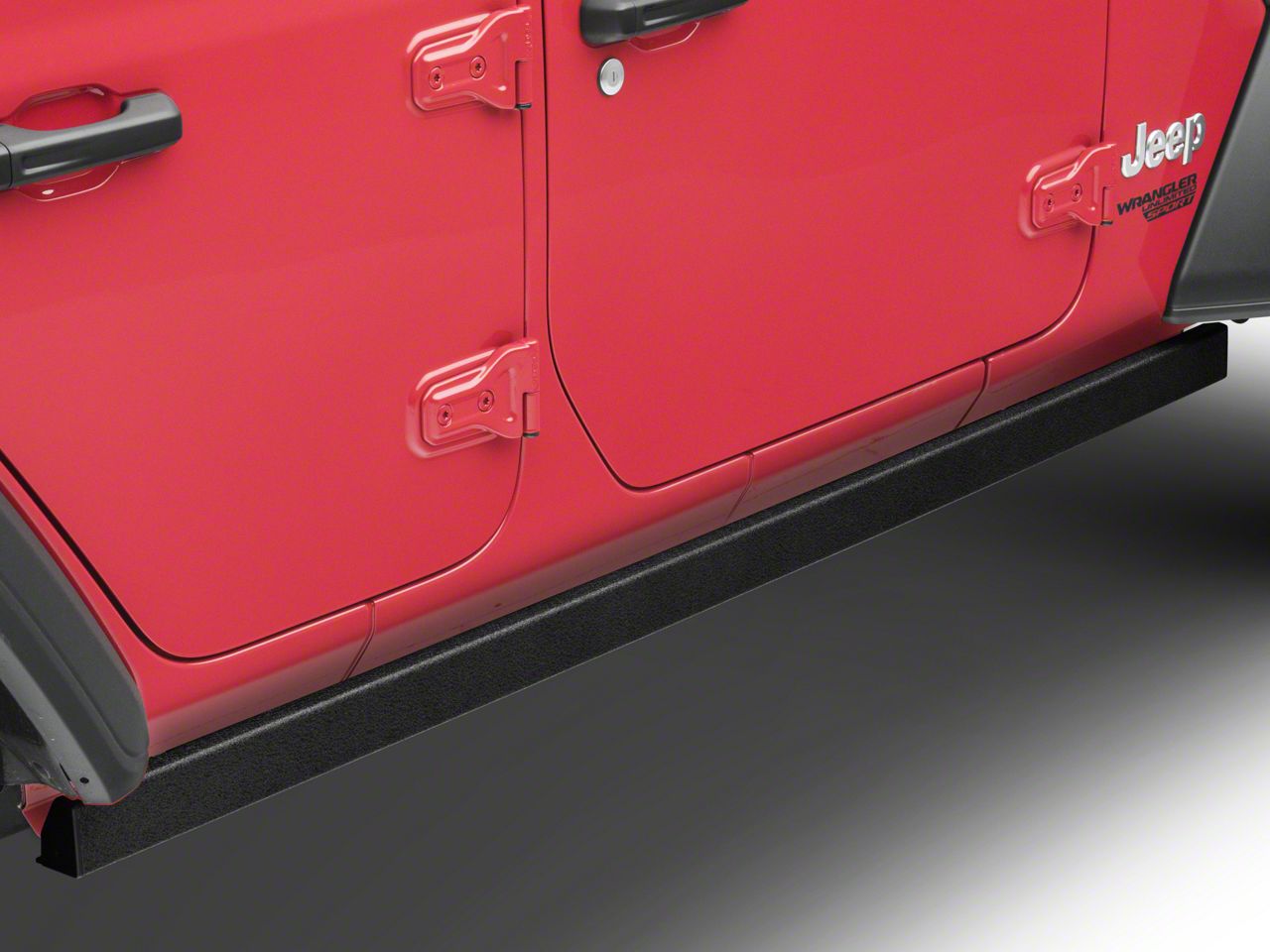 Barricade Jeep Wrangler Rubi Rails; Textured Black J123335-JL (18-24 ...