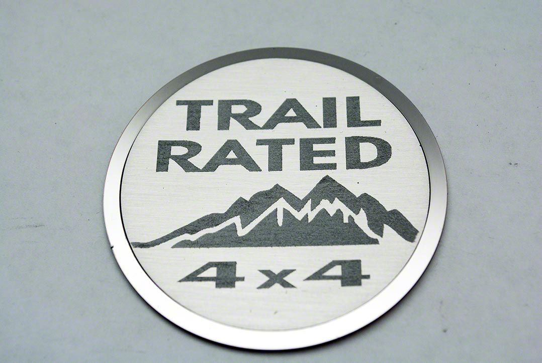 Jeep Wrangler Trail Rated Badges (07-18 Jeep Wrangler JK) - Free Shipping