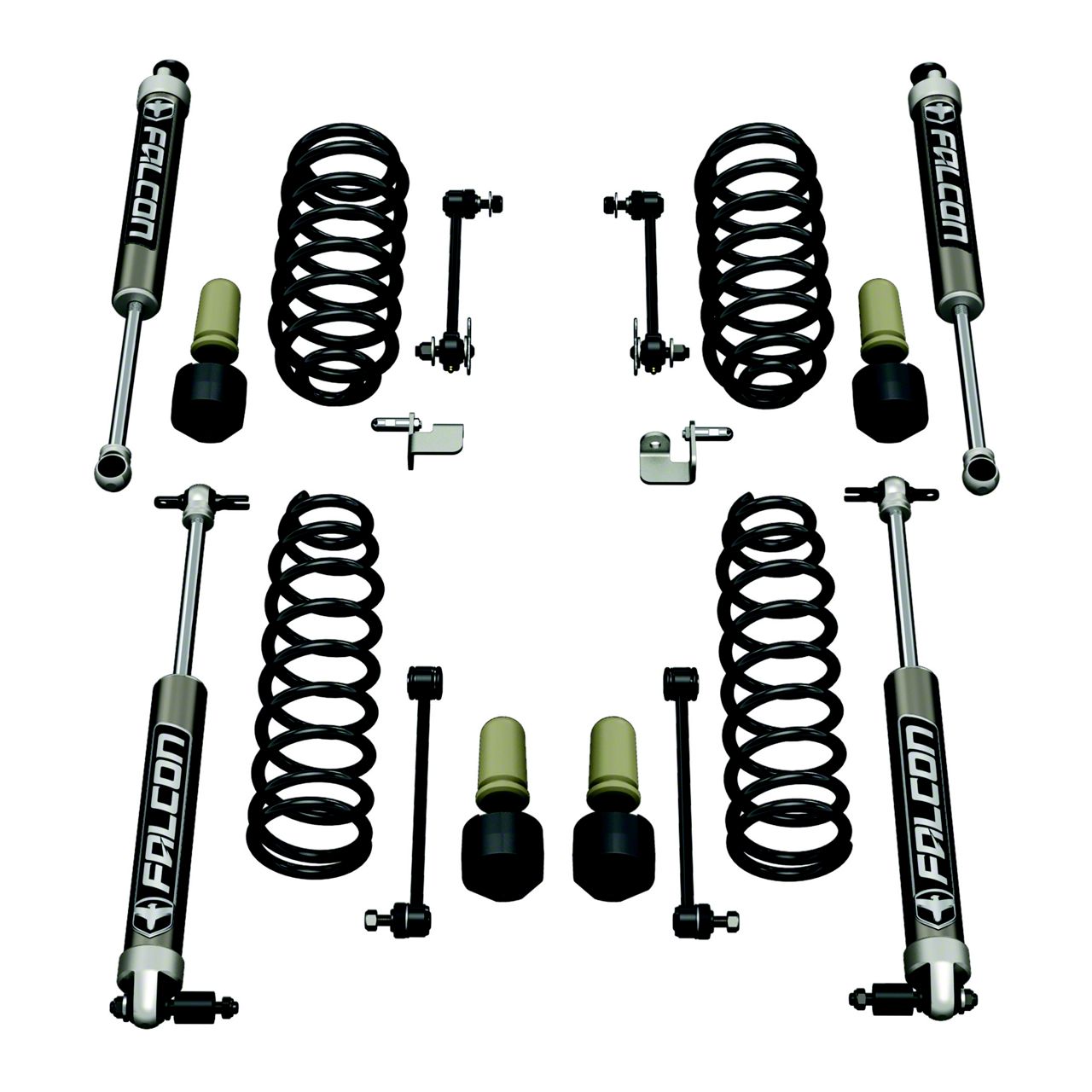Teraflex Jeep Wrangler 1.50-Inch Sport S/T1 Suspension Lift Kit with ...