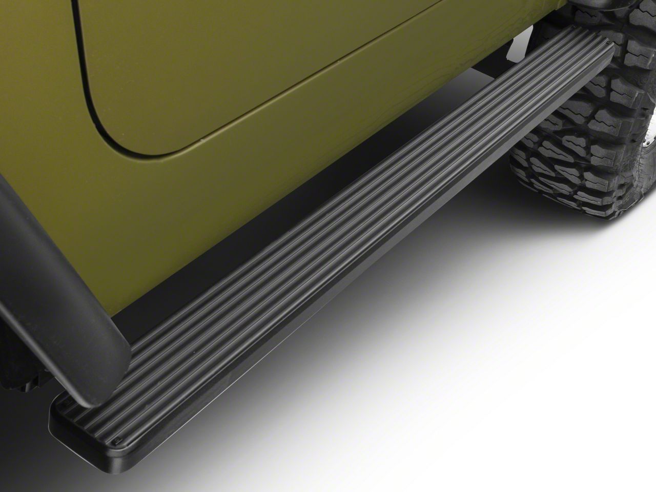 Jeep Wrangler 4-Inch iStep Running Boards; Black (87-06 Jeep Wrangler ...