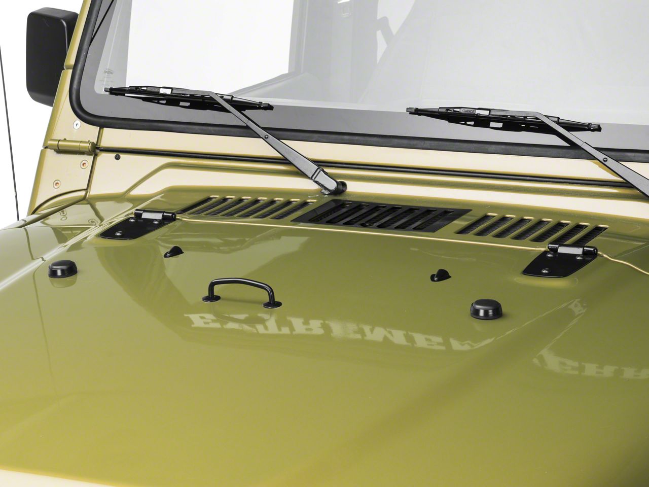 Rugged Ridge Jeep Wrangler Hood Dress Up Kit - Semi-Gloss Black 11201. ...