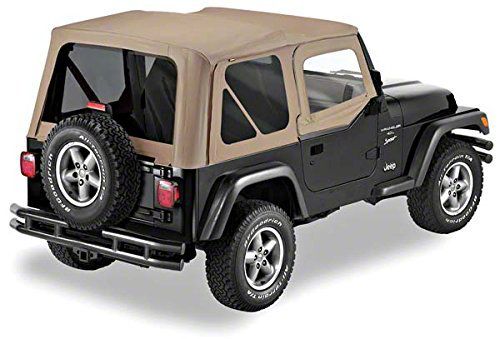 Jeep Wrangler Replay Soft Top with Door Skins and Tinted Windows; Dark ...