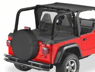 Bestop Jeep Wrangler Duster Deck Cover - Black Denim 90011-15 (97-02 ...