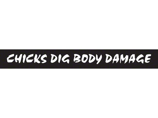 SEC10 Jeep Wrangler Chicks Dig Body Damage Decal ATJ30930
