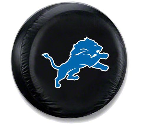 Jeep Wrangler Detroit Lions NFL Spare Tire Cover; Black (66-18 Jeep CJ5 ...