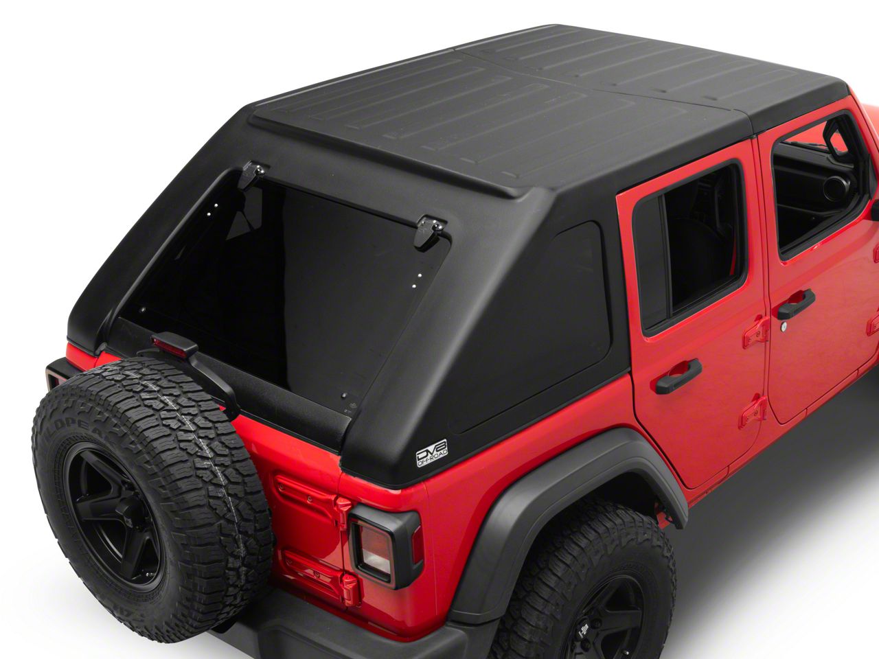 DV8 Offroad Jeep Wrangler 2-Piece Razor Fastback Hard Top HTJL02-B (18 ...