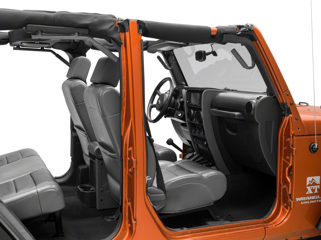 Rough Country Jeep Wrangler Solid Steel Front and Rear Grab Handles ...