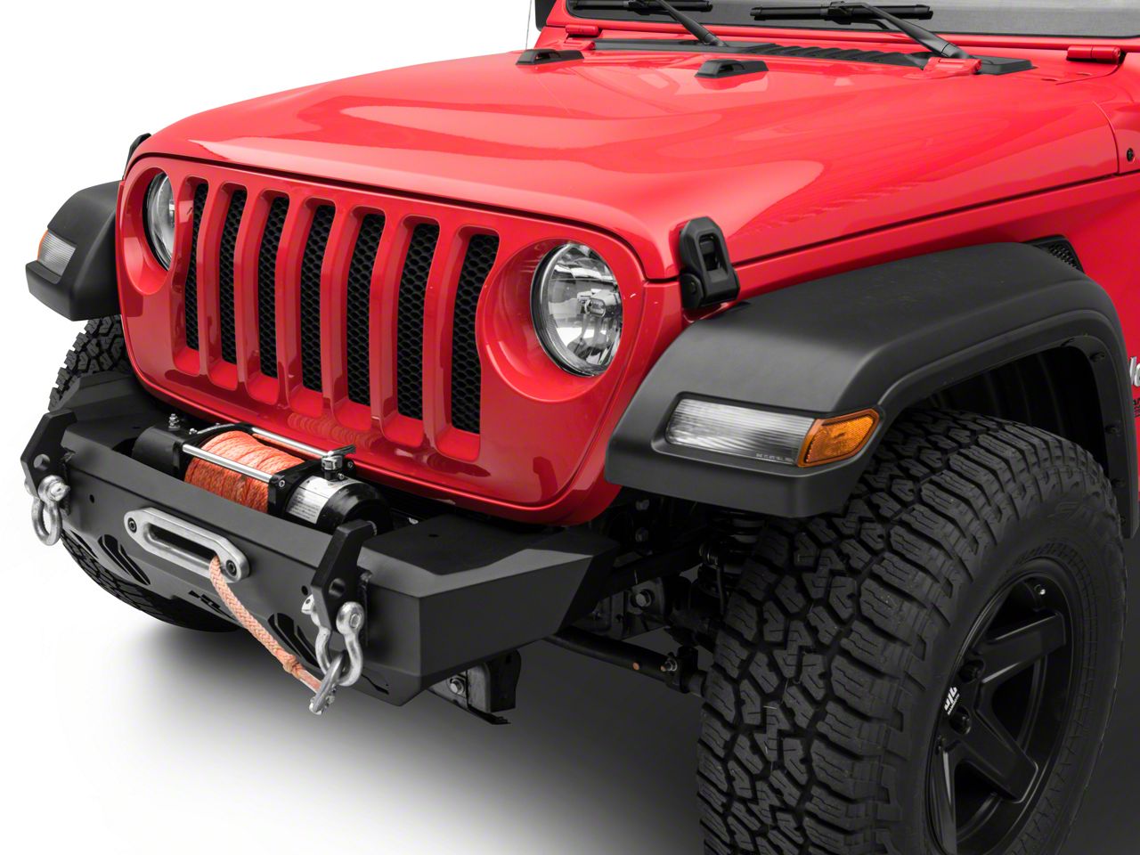 Rugged Ridge Jeep Wrangler HD Stubby Front Bumper 11540.32 (18-24 Jeep ...