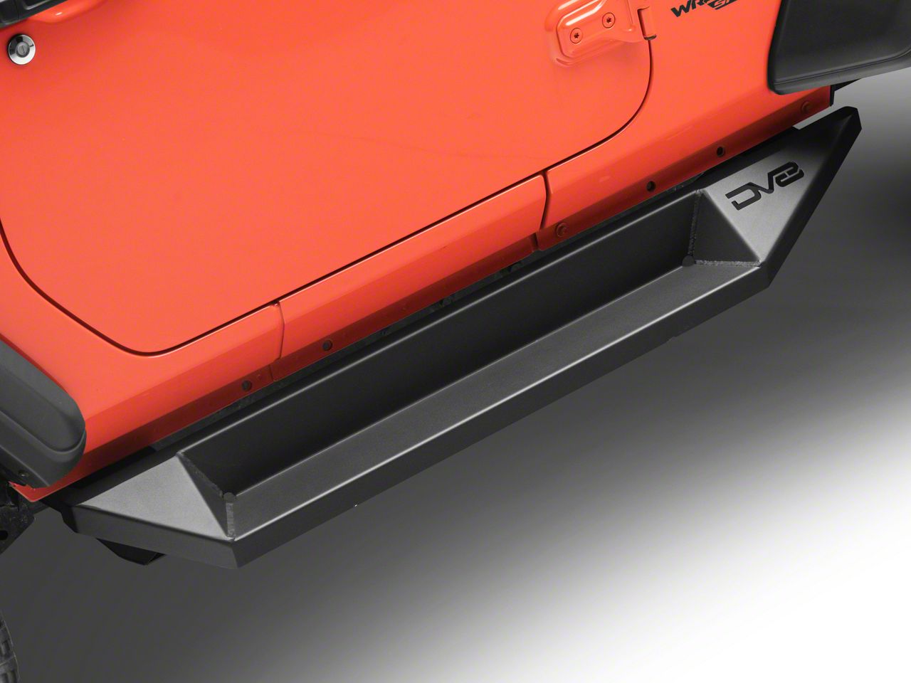 DV8 Offroad Jeep Wrangler Boxed Rock Slider Steps; Black SRJL-24 (18-23 ...