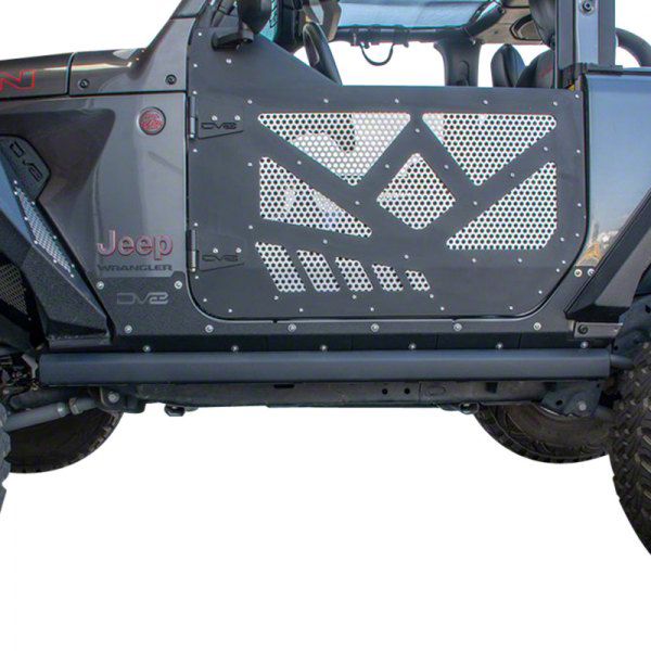DV8 Offroad Jeep Wrangler Rock Skins Rocker Armor SRJL-25 (18-24 Jeep ...