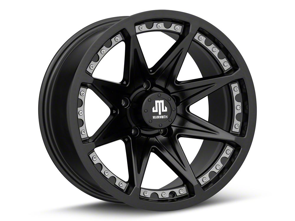 Mammoth Type 88 Matte Black Wheel; 17x9; -6mm Offset (99-04 Jeep Grand ...