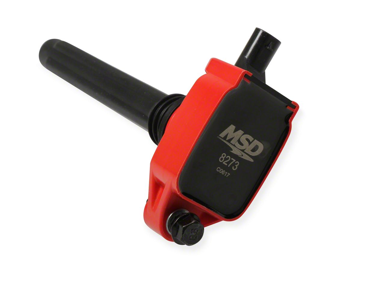 MSD Jeep Wrangler Blaster Series Ignition Coil; Red 8273 (12-16 3.6L ...