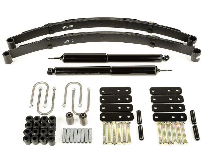 Jeep Wrangler Front Leaf Spring Kit with Shocks (87-95 Jeep Wrangler YJ)
