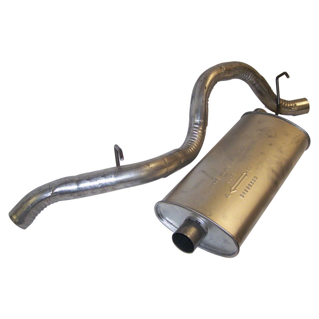 Jeep Wrangler Muffler and Tailpipe (97-02 2.5L Jeep Wrangler TJ)