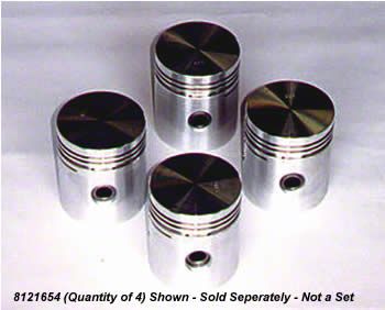 Jeep Wrangler Engine Piston; 0.020-Inch Over (87-90 4.2L Jeep Wrangler YJ)
