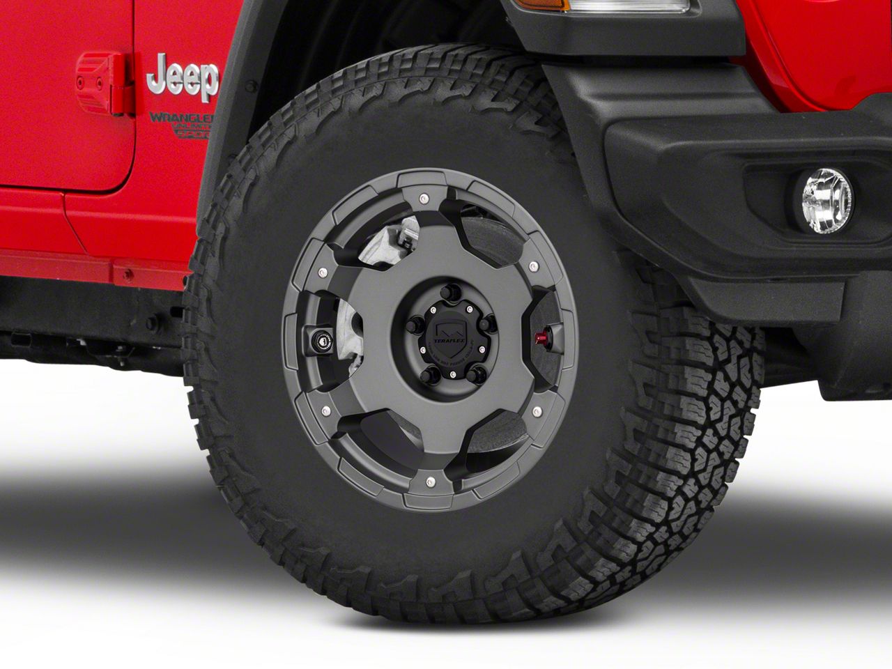 Teraflex Jeep Wrangler Nomad Off-Road Base Titanium Gray Wheel; 17x8.5 ...
