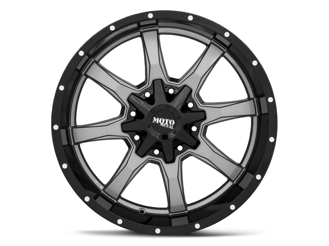 Moto Metal Jeep Grand Cherokee MO970 Gloss Gray with Gloss Black Lip ...