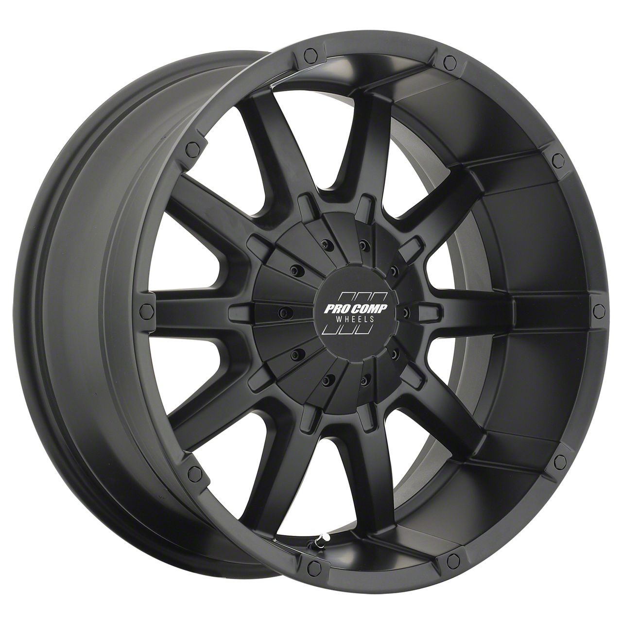 Pro Comp Wheels Jeep Wrangler 10 Gauge Satin Black Wheel; 20x9 5050 ...