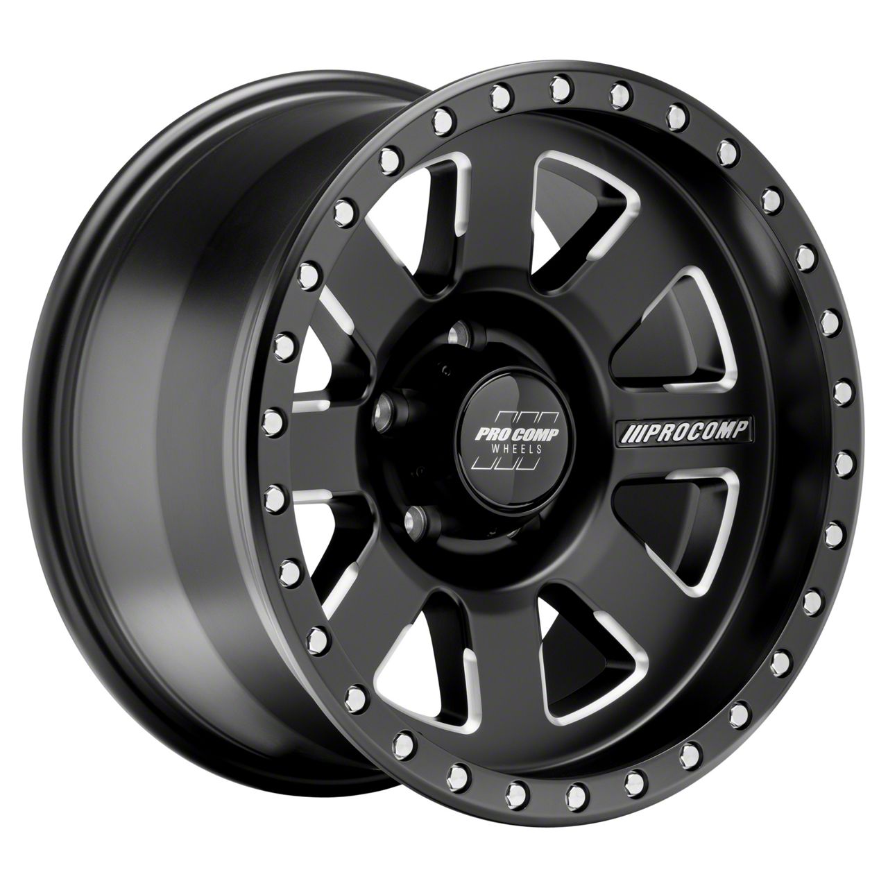 Pro Comp Wheels Jeep Wrangler Trilogy Pro Satin Black Milled Wheel ...