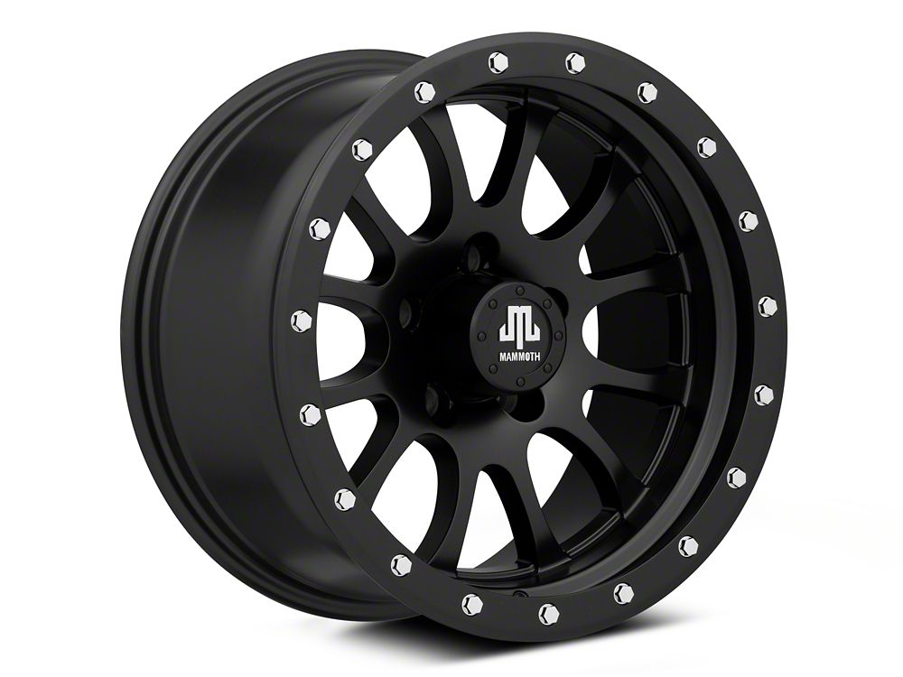 Mammoth 12 Hole Simulated Simulated Beadlock Matte Black Wheel; 17x9 ... Mammoth 12 Hole Simulated Simulated Beadlock Matte Black Wheel; 17x9 ...