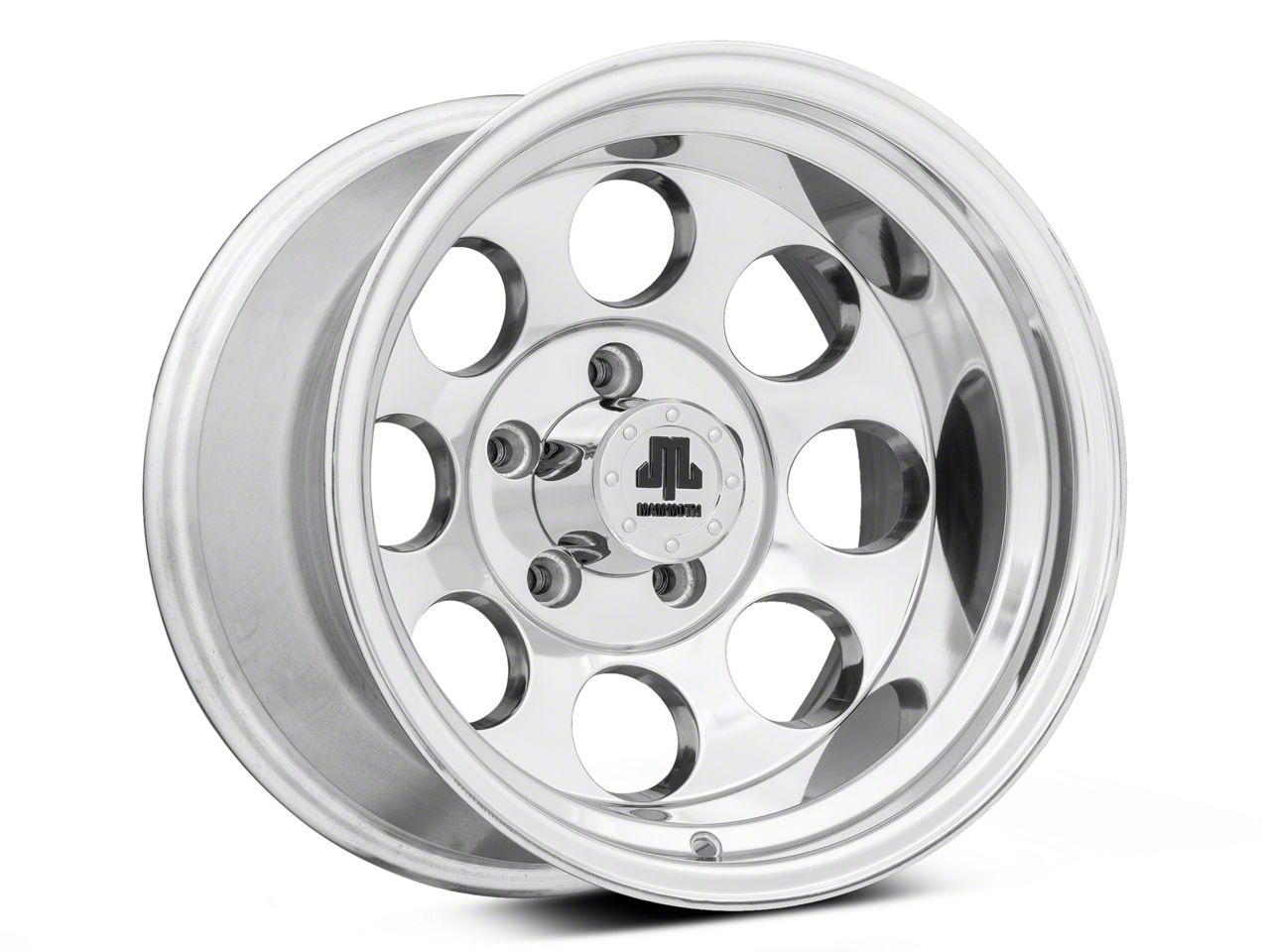 Mammoth Jeep Wrangler 8 Aluminum Polished Wheel; 15x10 J139108-YJ (87 ...