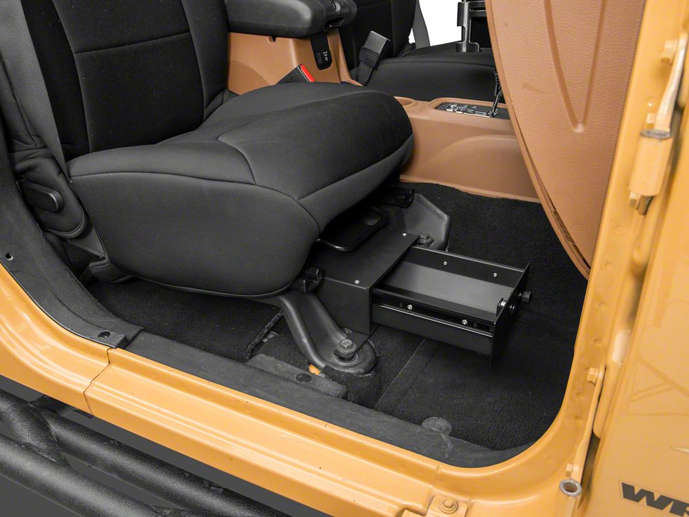 RedRock Under Seat Storage Lock Box; Passenger Side (07-10 Jeep ...