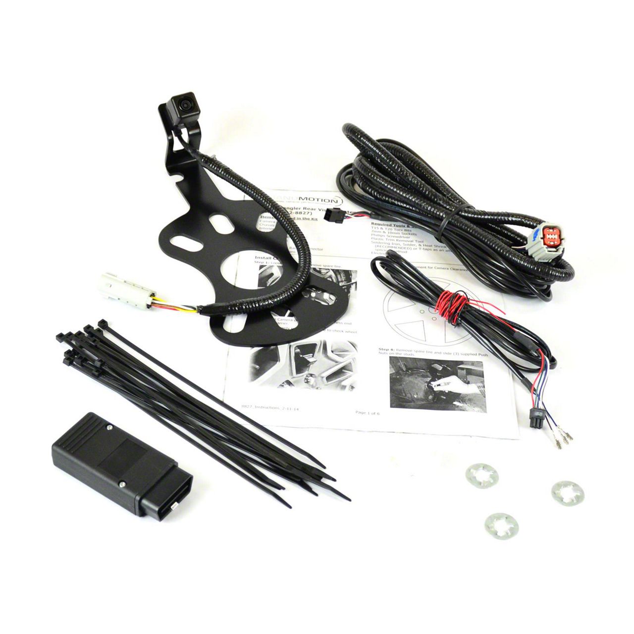 Jeep Wrangler Rear Vision System with CCD OEM Camera and Fixed Bracket ...