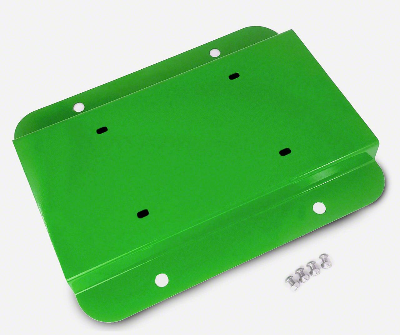 Steinjager Jeep Wrangler License Plate Relocation Kit; Neon Green ...