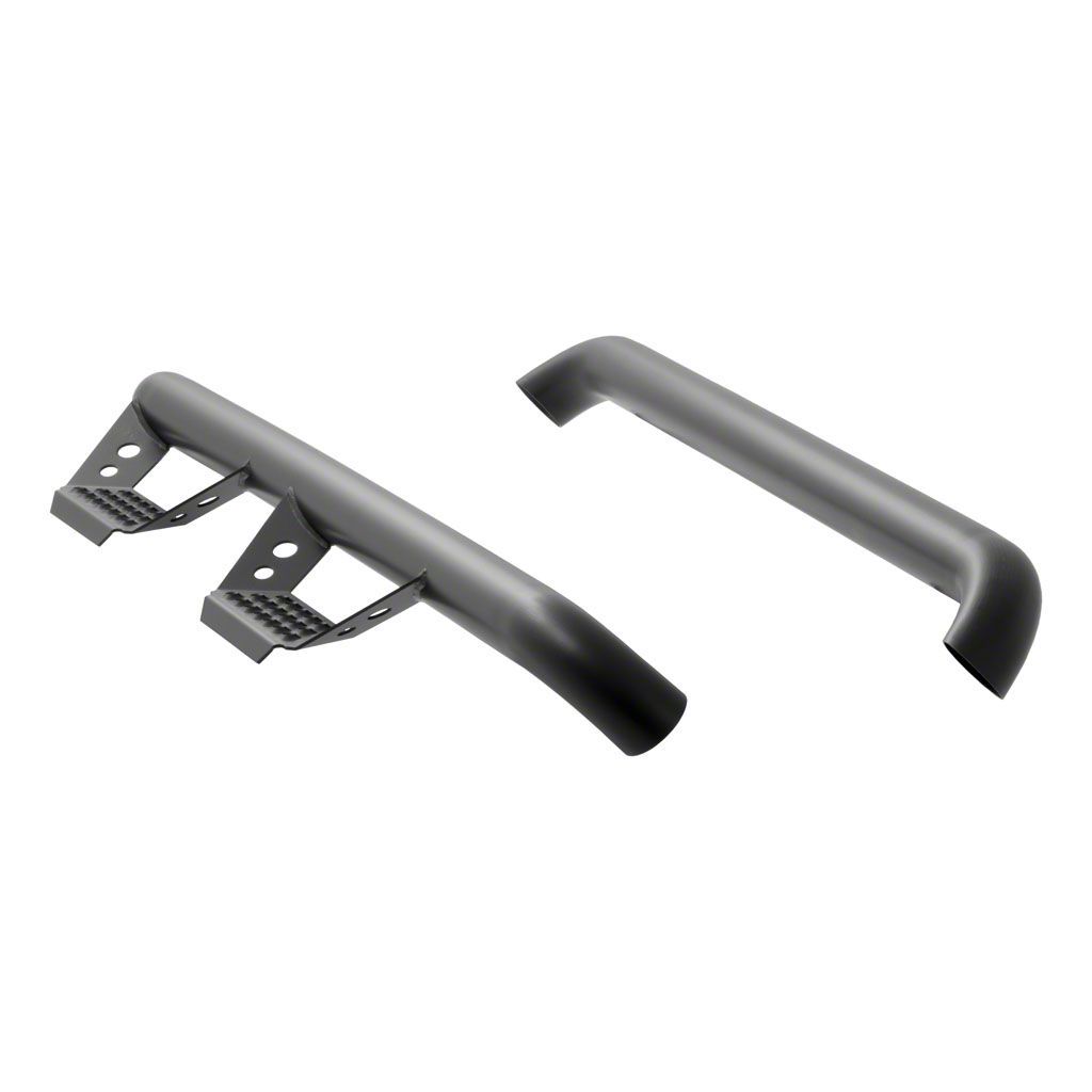 Jeep Wrangler Baja Steps; Textured Black (07-18 Jeep Wrangler JK 4-Door ...