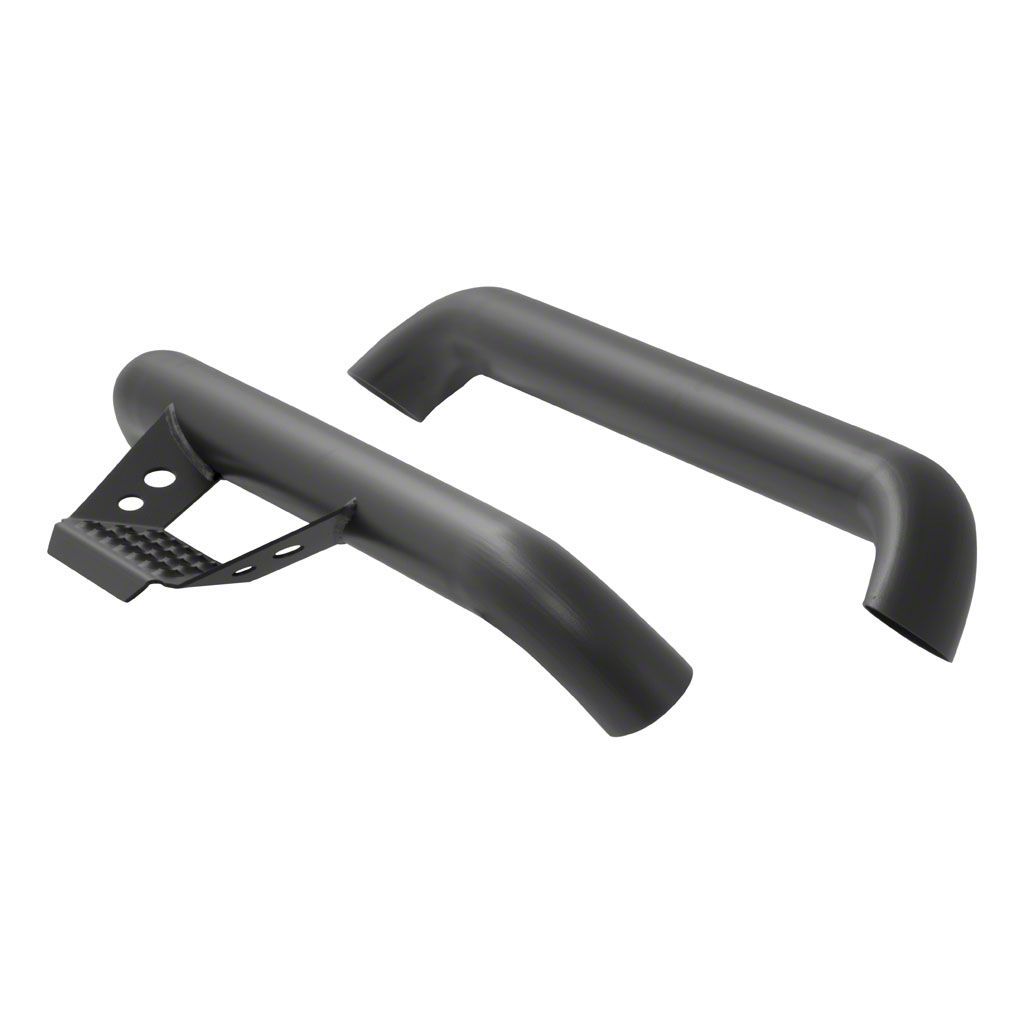 Jeep Wrangler Baja Steps; Textured Black (07-18 Jeep Wrangler JK 2-Door ...