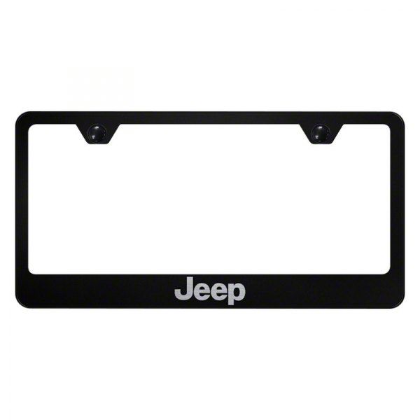 Jeep Wrangler Jeep License Plate Frame; Black (Universal; Some ...