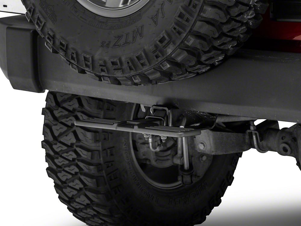 Redrock Cast Aluminum Receiver Hitch Step Black Universal Some