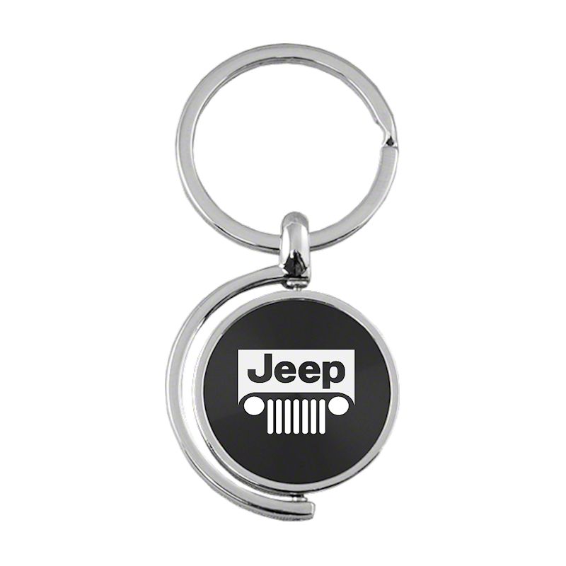 Jeep Wrangler Key Chain; Jeep Grill Spinner Key Fob