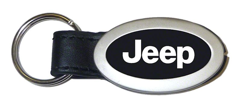 Jeep Wrangler Key Chain; Jeep Oval Key Fob