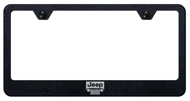 Jeep Wrangler Jeep Grille Laser Etched Cut-Out License Plate Frame ...