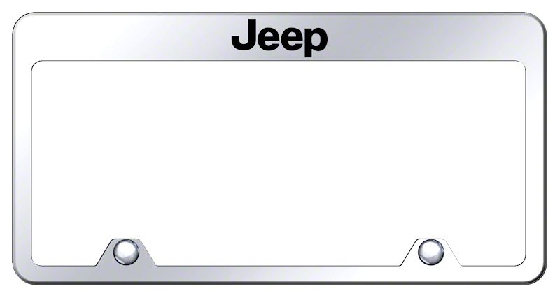 Jeep Wrangler Jeep Laser Etched Inverted License Plate Frame (Universal ...