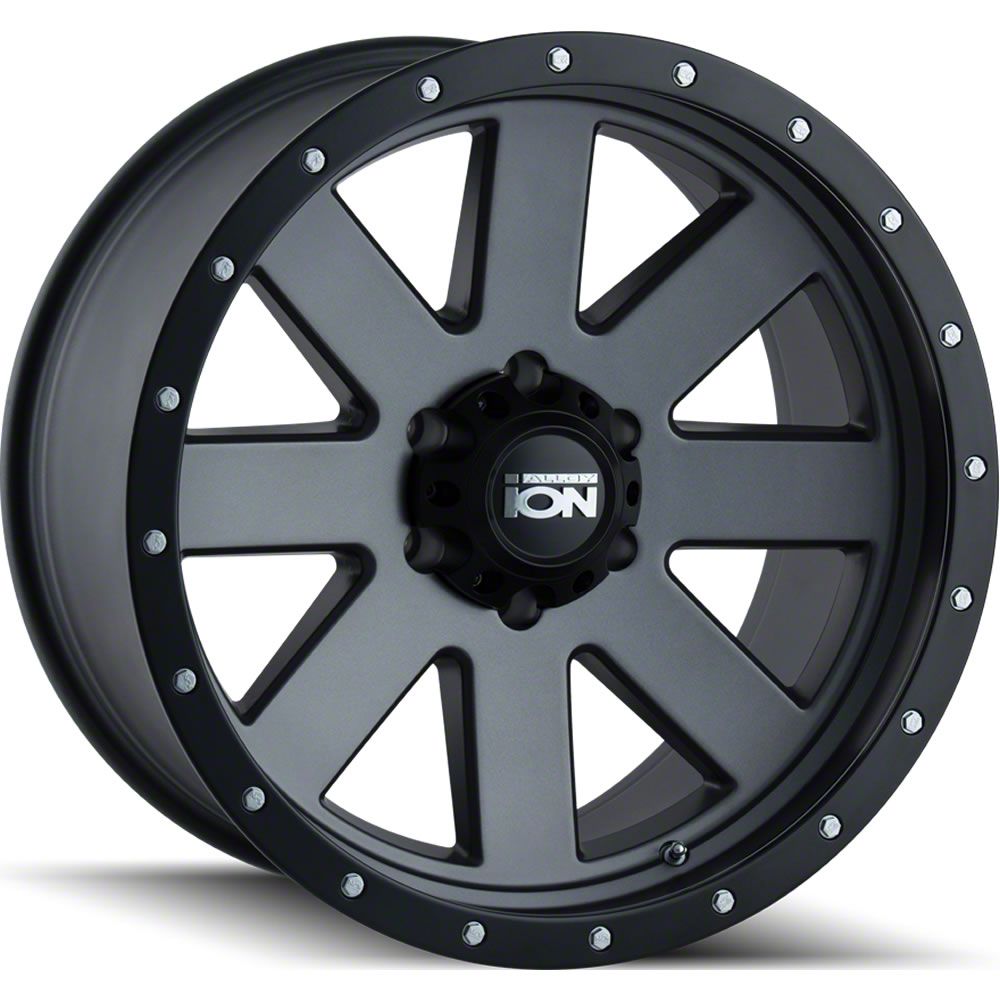 ION Wheels Jeep Wrangler TYPE 143 Matte Gunmetal Wheel; 17x8.5 134 ...