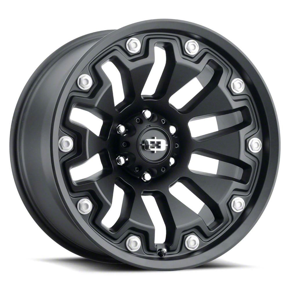 Vision Off-Road Jeep Wrangler Armor Satin Black Wheel; 18x9 362-8973SB ...