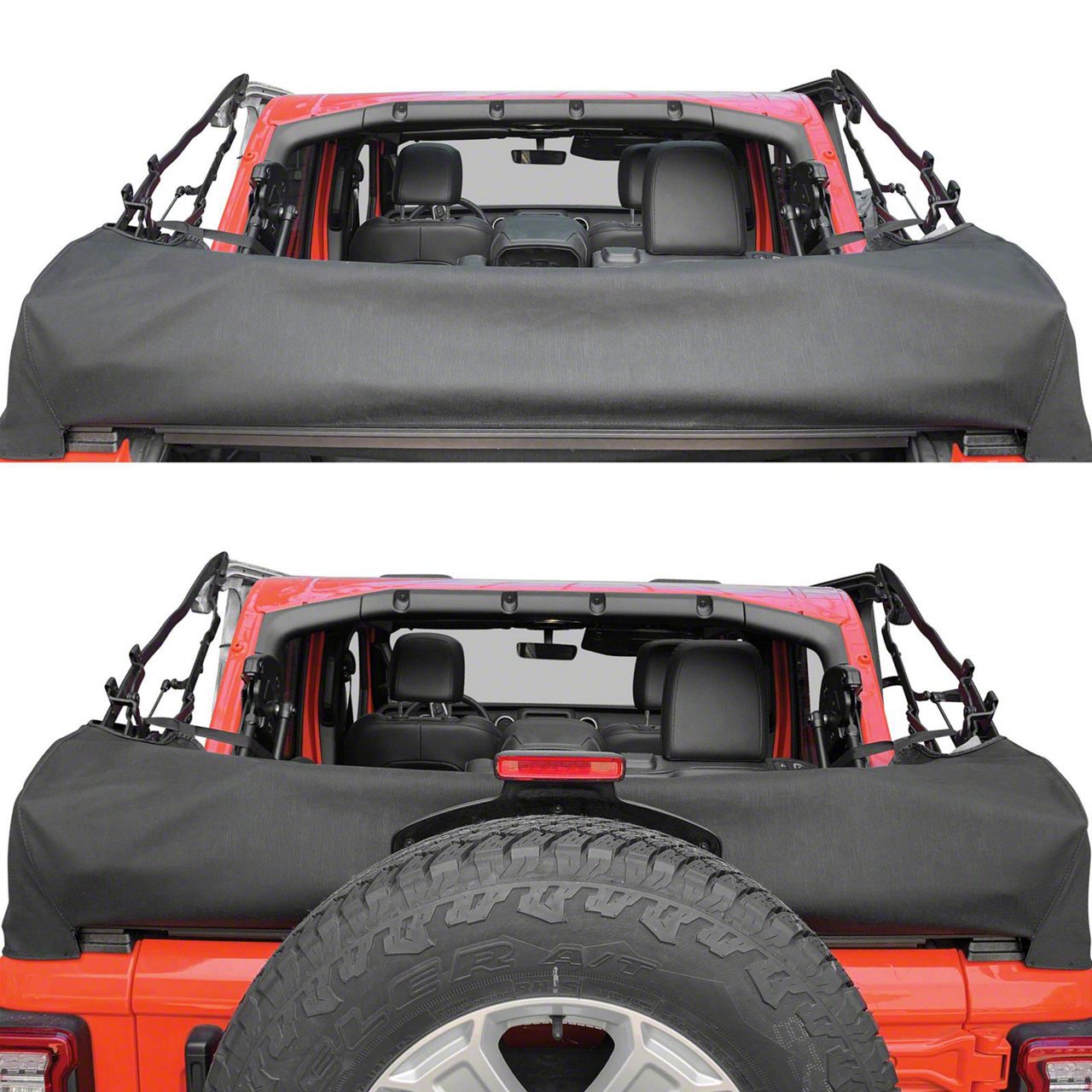 Smittybilt Jeep Wrangler Soft Top Storage Boot; Black Diamond 700235 ...