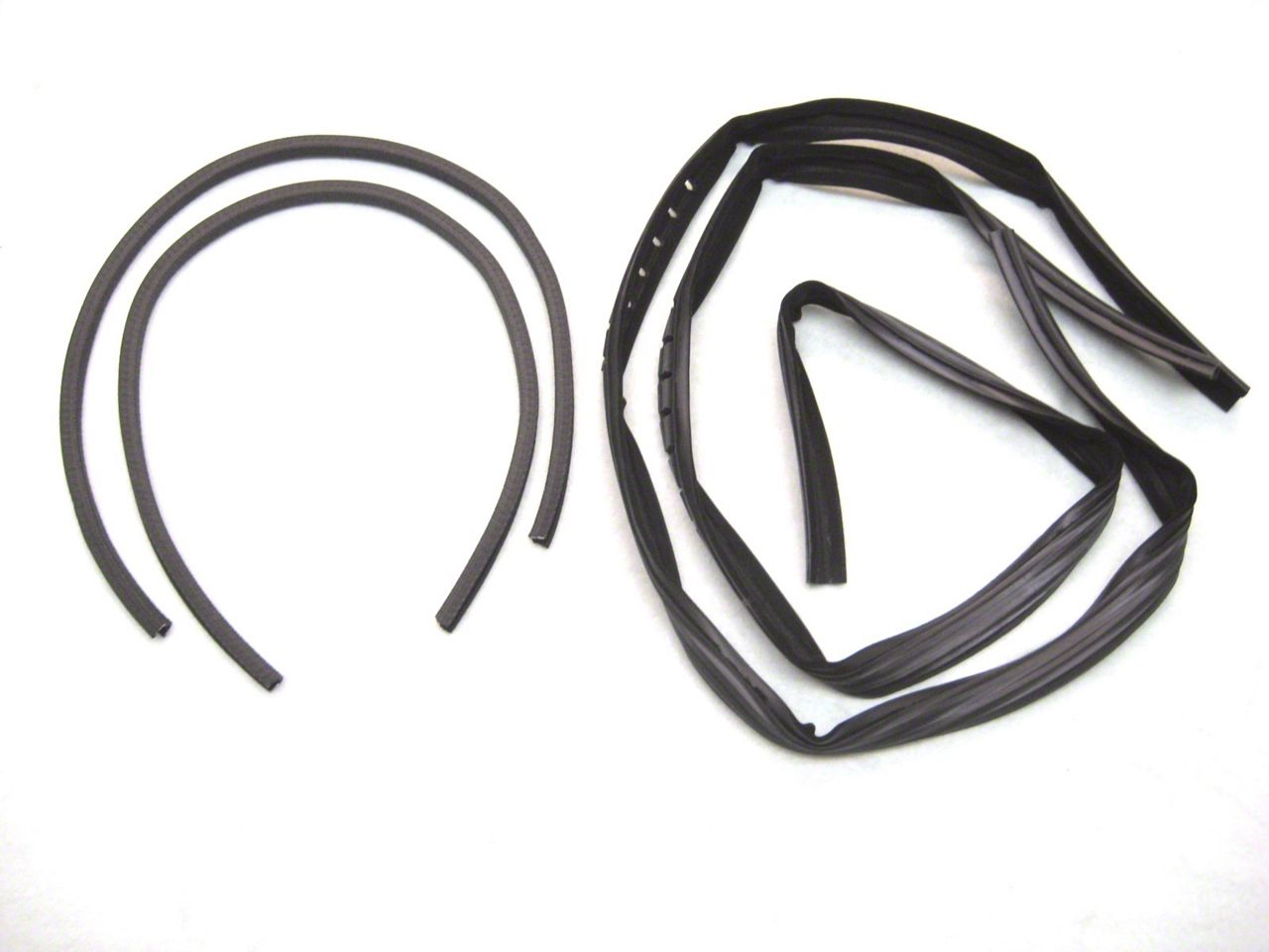 Jeep Wrangler Glass Run Window Channel Kit for Fixed Vent Windows (79 ...