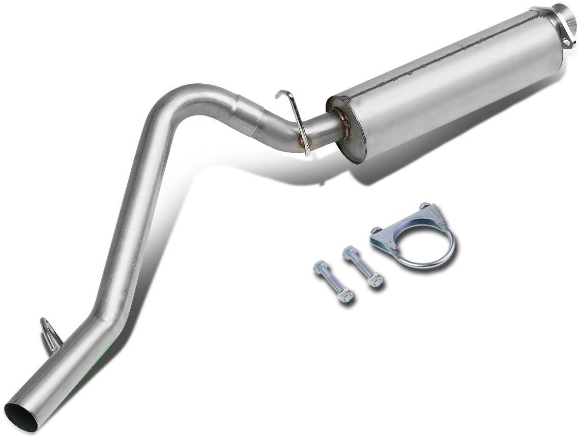 Jeep Wrangler Muffler Catback Exhaust System; Single Tip; Stainless ...